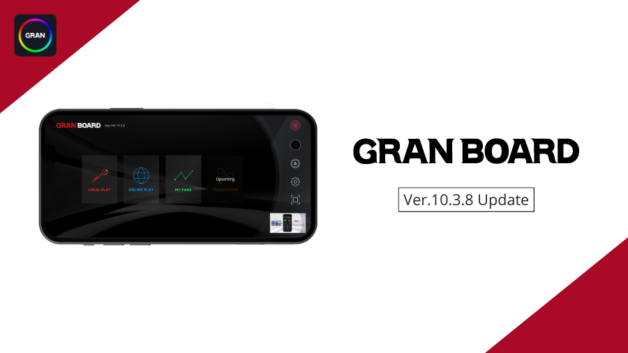 GranBoard Ver.10.3.8 Update Notice – GRAN DARTS